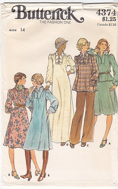 Butterick 4374 A | Vintage Sewing Patterns | Fandom