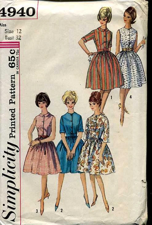 Simplicity 4940 | Vintage Sewing Patterns | Fandom