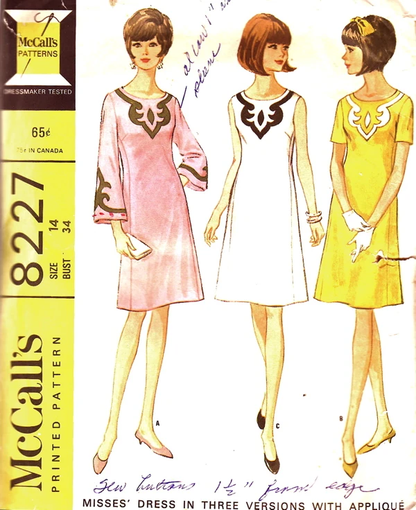 McCall's 8227 | Vintage Sewing Patterns | Fandom