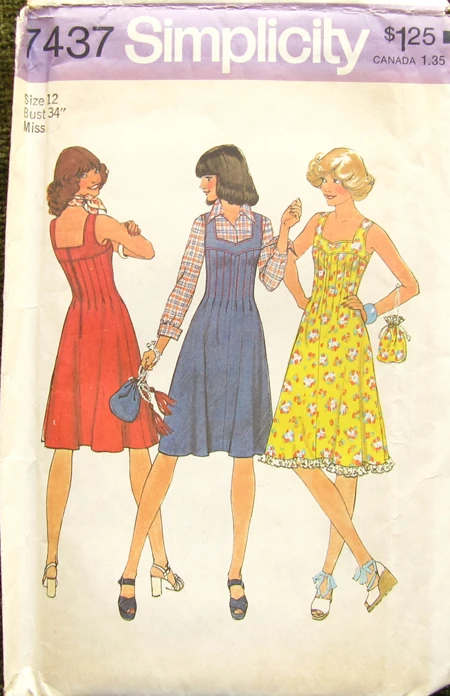 Simplicity 7437 A | Vintage Sewing Patterns | Fandom