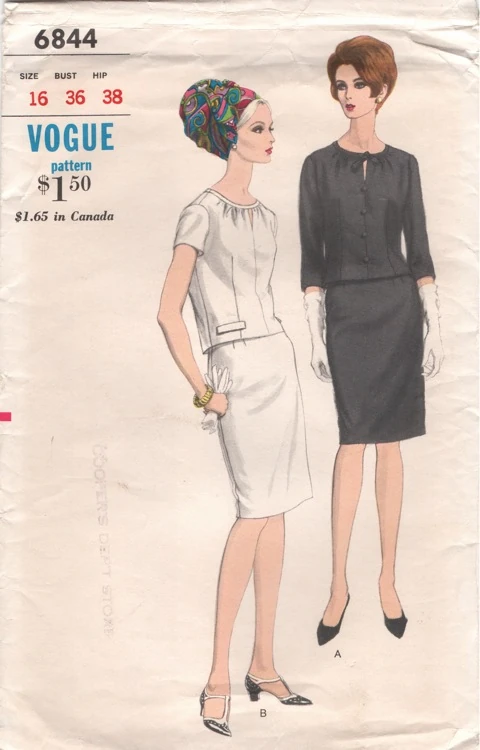 Vogue 6844 | Vintage Sewing Patterns | Fandom