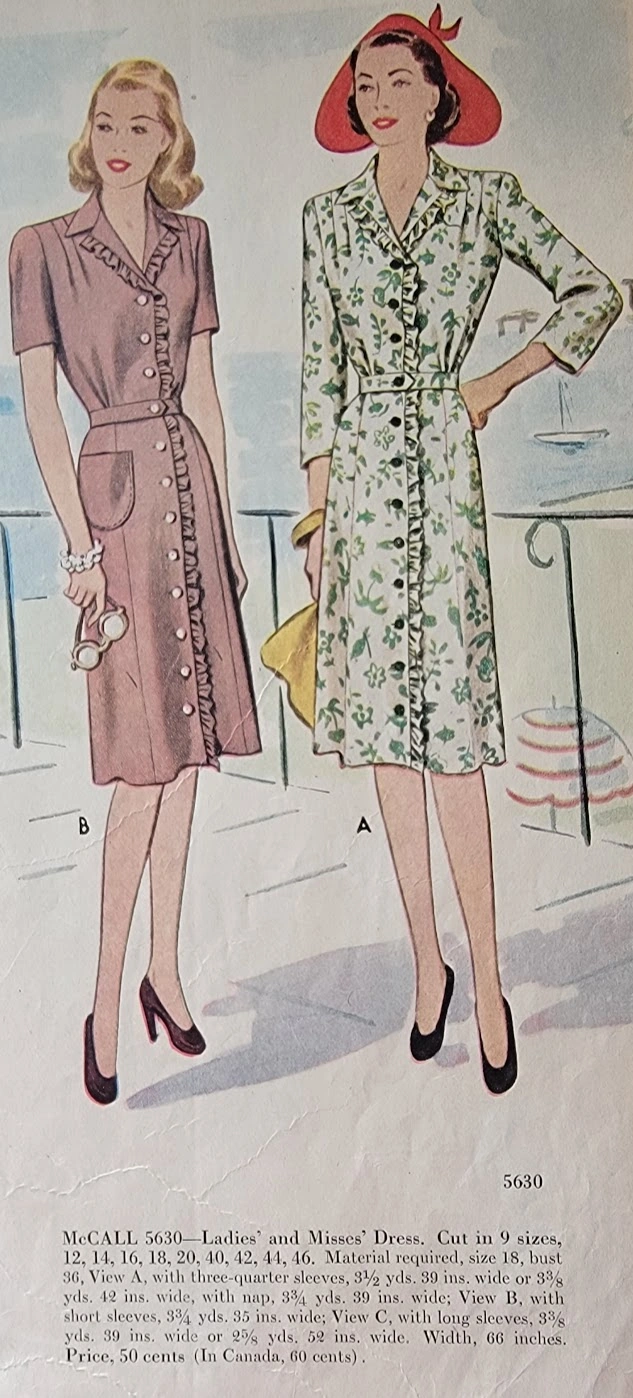 McCall 5630 | Vintage Sewing Patterns | Fandom