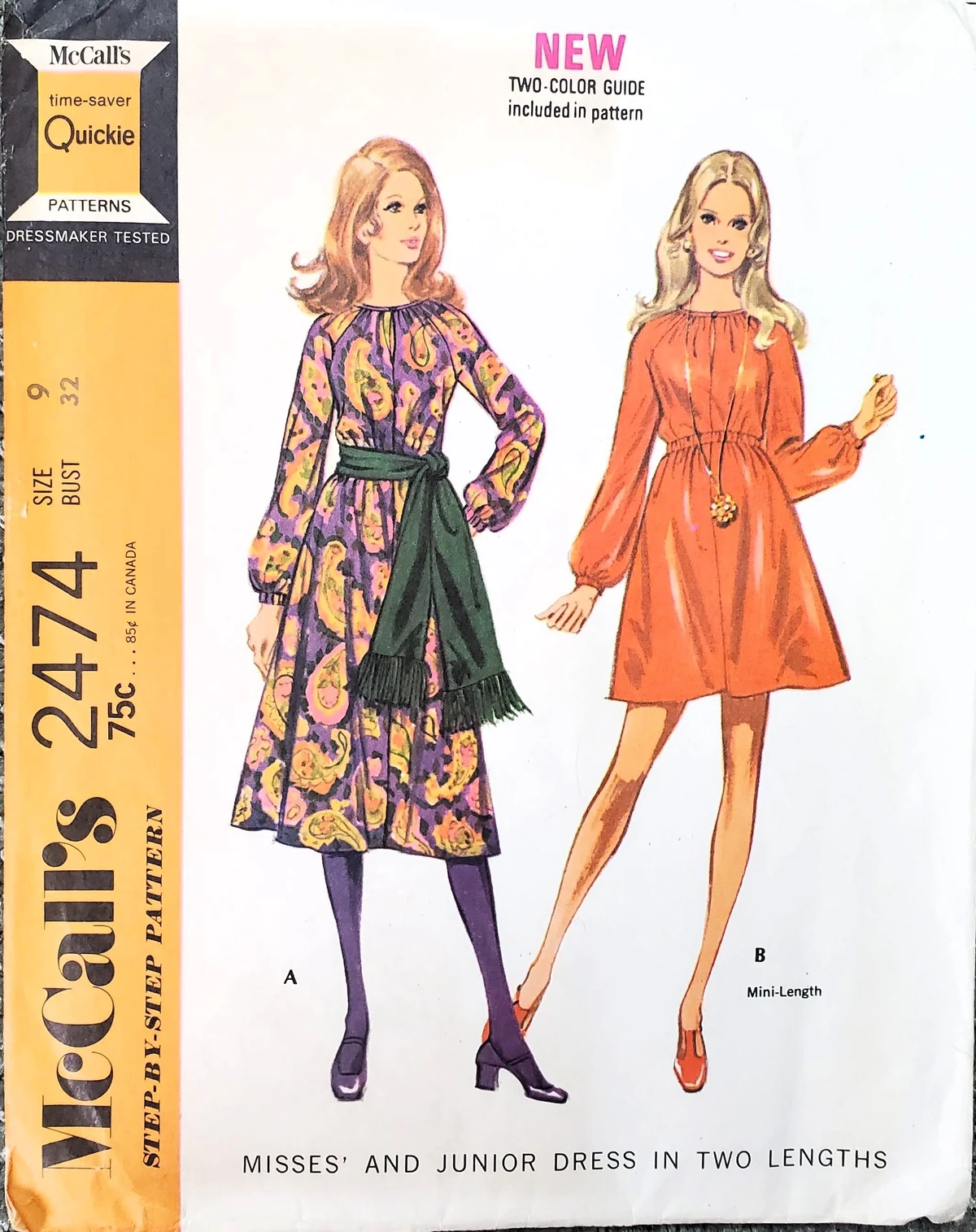 McCall's 2474 B | Vintage Sewing Patterns | Fandom