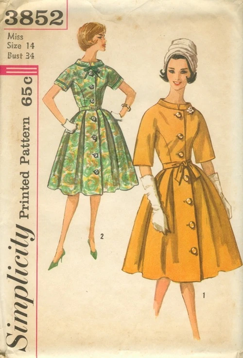 Simplicity 3852 | Vintage Sewing Patterns | Fandom