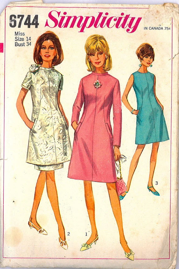 Simplicity 6744 A | Vintage Sewing Patterns | Fandom