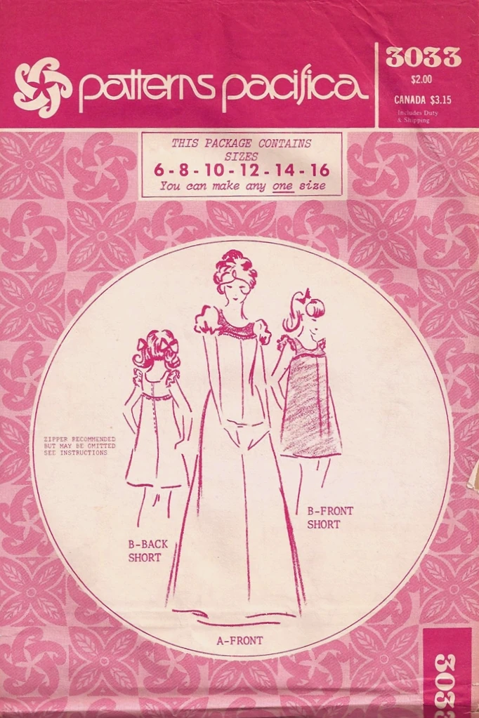 Patterns Pacifica 3033 | Vintage Sewing Patterns | Fandom