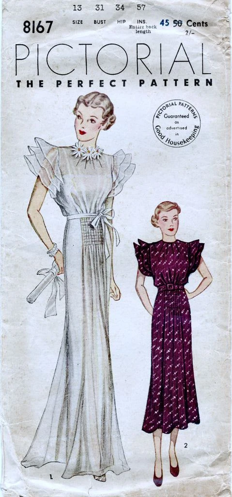 Pictorial Review 8167 | Vintage Sewing Patterns | Fandom