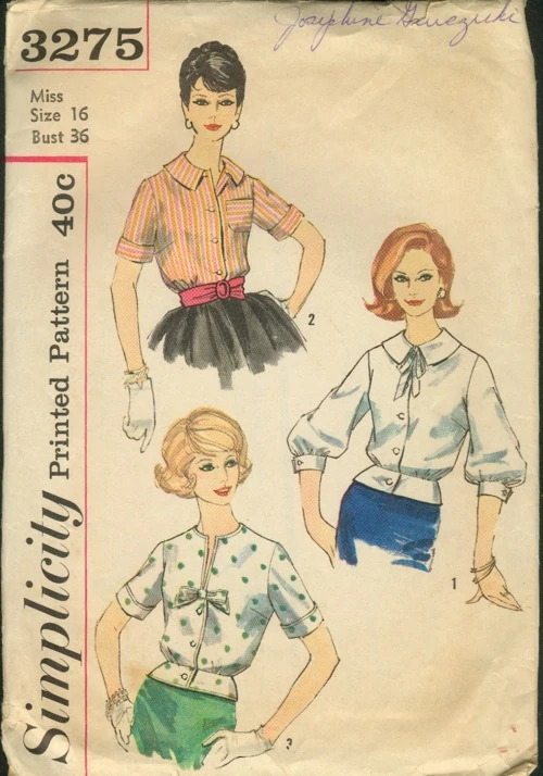 Simplicity 3275 A | Vintage Sewing Patterns | Fandom