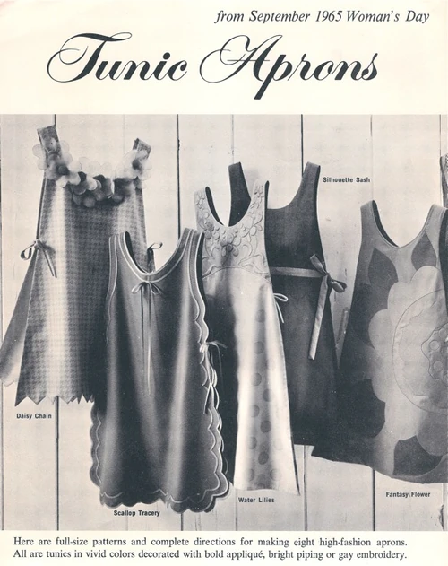 Woman's Day Tunic Aprons | Vintage Sewing Patterns | Fandom