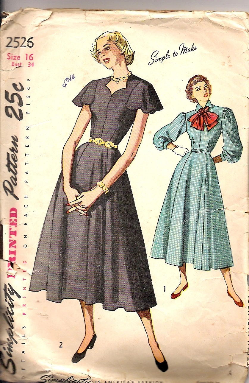 Simplicity 2526 B | Vintage Sewing Patterns | Fandom
