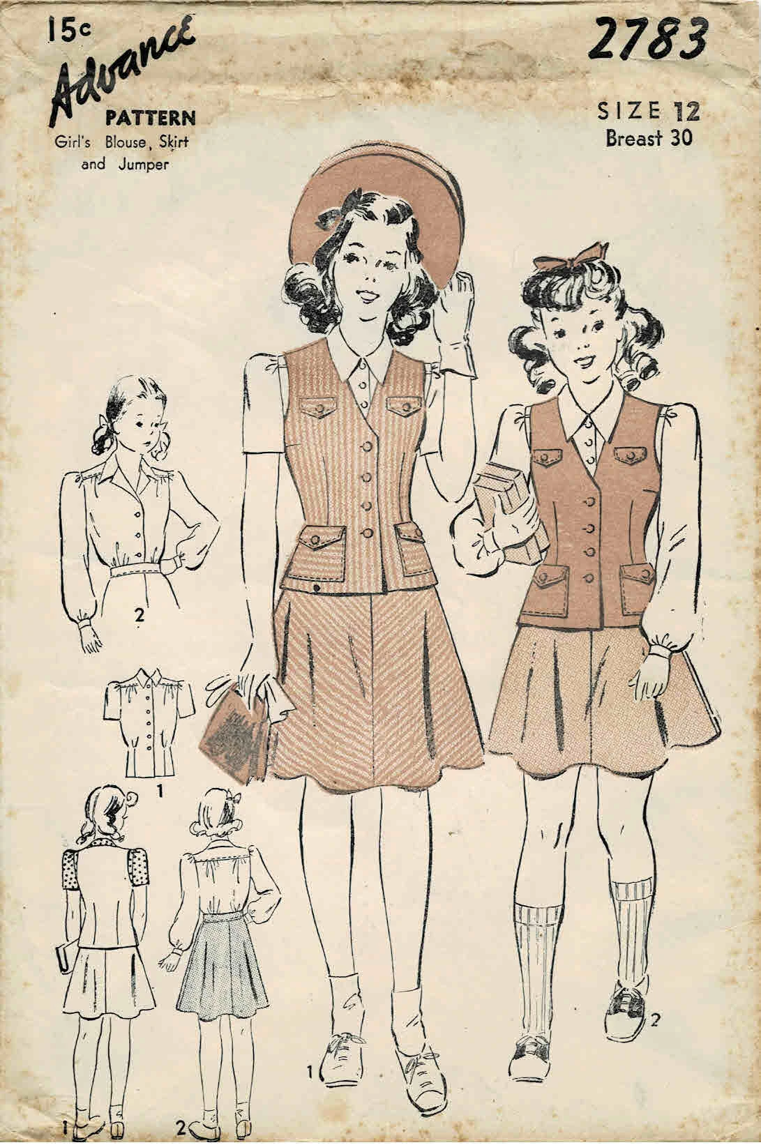 Advance 2783 A | Vintage Sewing Patterns | Fandom