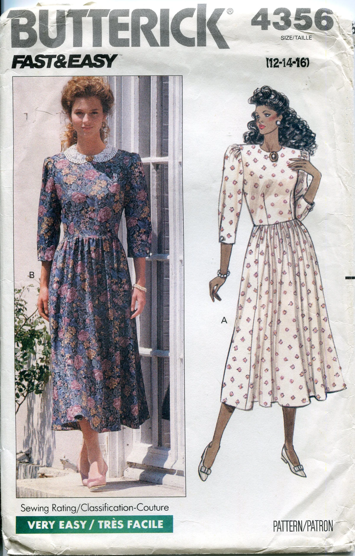 Butterick 4356 A | Vintage Sewing Patterns | Fandom