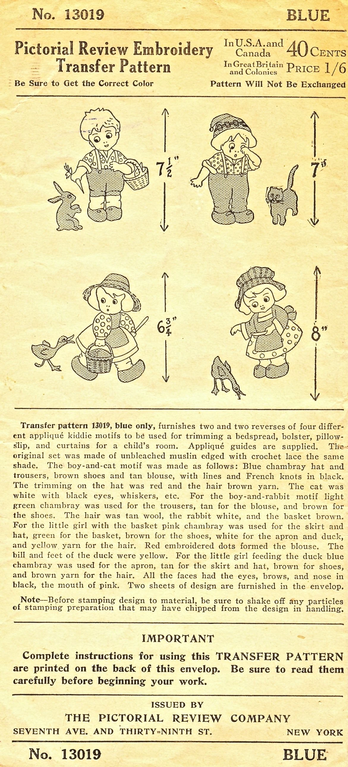 Pictorial Review 13019 | Vintage Sewing Patterns | Fandom