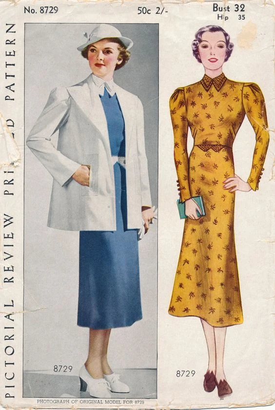 Pictorial Review 8729 | Vintage Sewing Patterns | Fandom