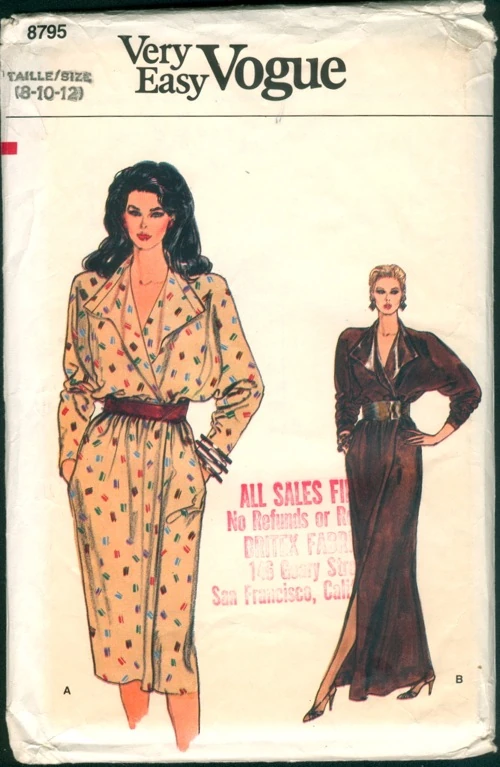 Vogue 8795 | Vintage Sewing Patterns | Fandom