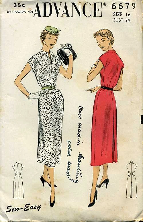 Advance 6679 | Vintage Sewing Patterns | Fandom