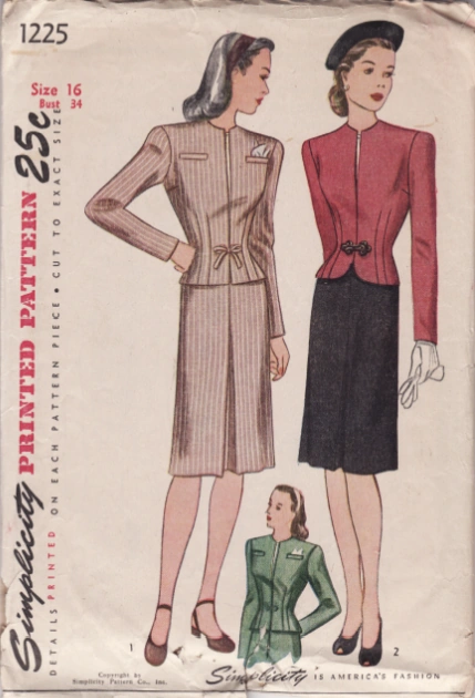 Simplicity 1225 | Vintage Sewing Patterns | Fandom