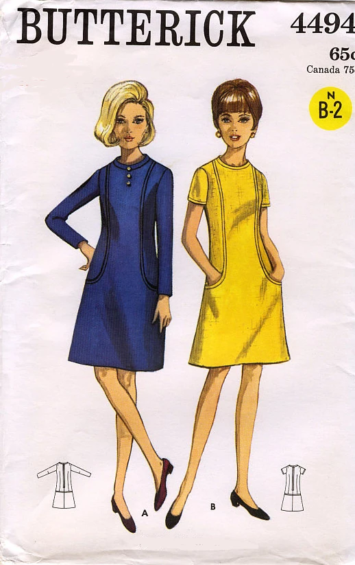 Butterick 4494 A | Vintage Sewing Patterns | Fandom
