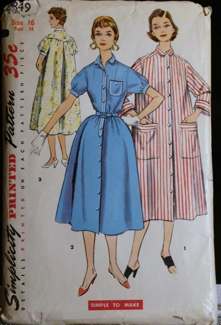 Simplicity 4849 A | Vintage Sewing Patterns | Fandom