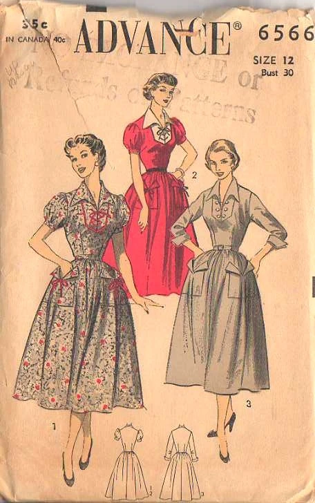 Advance 6566 | Vintage Sewing Patterns | Fandom