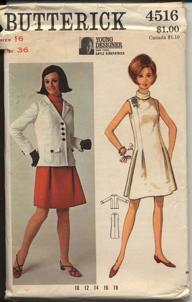 Butterick 4516 B | Vintage Sewing Patterns | Fandom