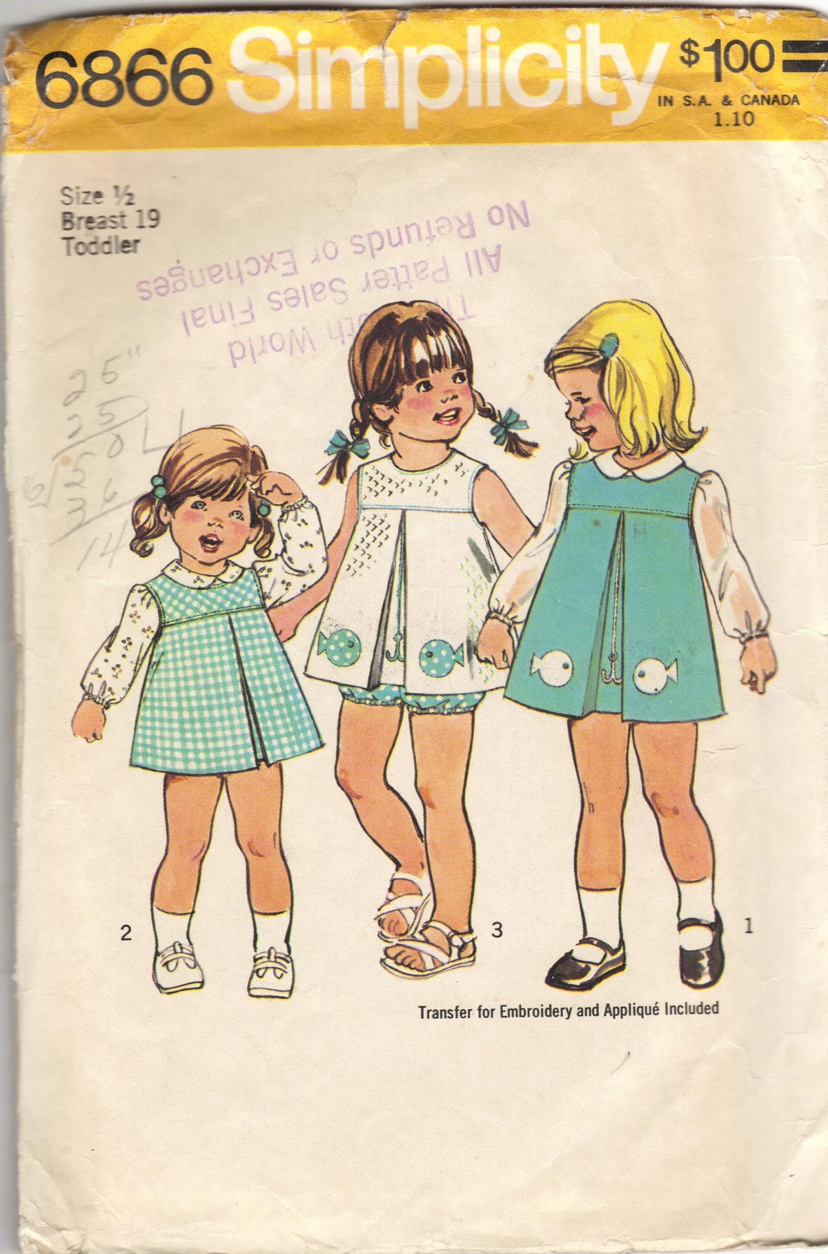 Simplicity 6866 | Vintage Sewing Patterns | Fandom