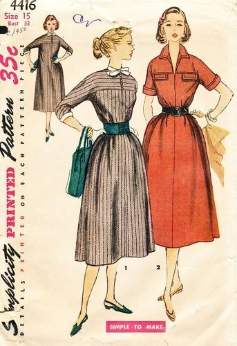 Simplicity 4416 | Vintage Sewing Patterns | Fandom