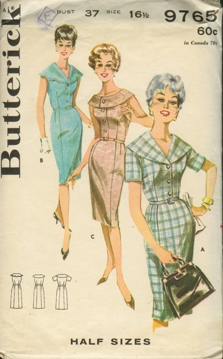 Butterick 9765 | Vintage Sewing Patterns | Fandom