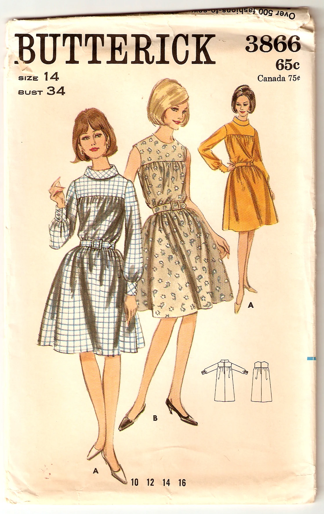 Butterick 3866 | Vintage Sewing Patterns | Fandom