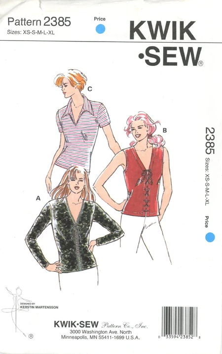 Kwik Sew 2385 | Vintage Sewing Patterns | Fandom