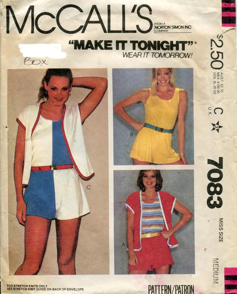McCall's 7083 B | Vintage Sewing Patterns | Fandom