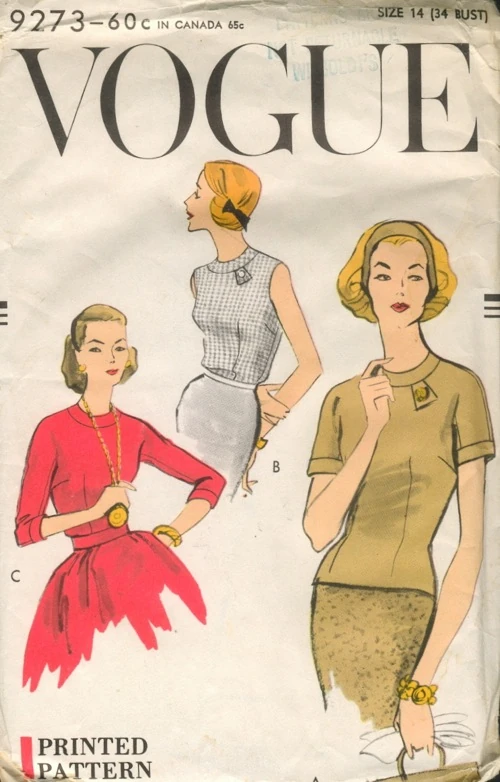 Vogue 9273 | Vintage Sewing Patterns | Fandom
