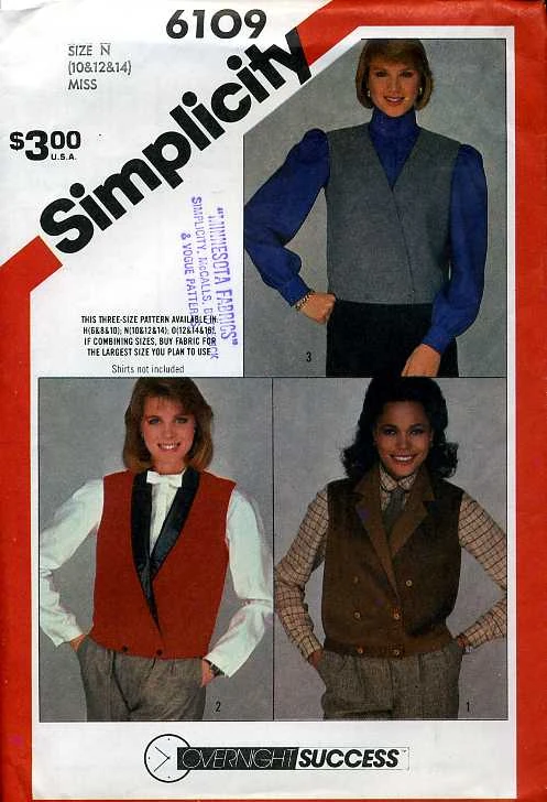Simplicity 6109 A | Vintage Sewing Patterns | Fandom