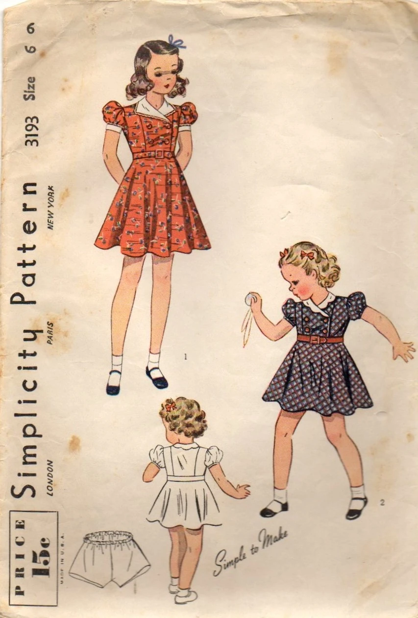 Simplicity 3193 B | Vintage Sewing Patterns | Fandom