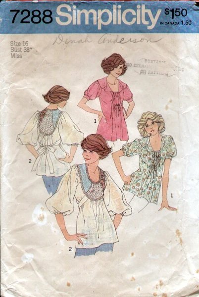 Simplicity 7288 | Vintage Sewing Patterns | Fandom