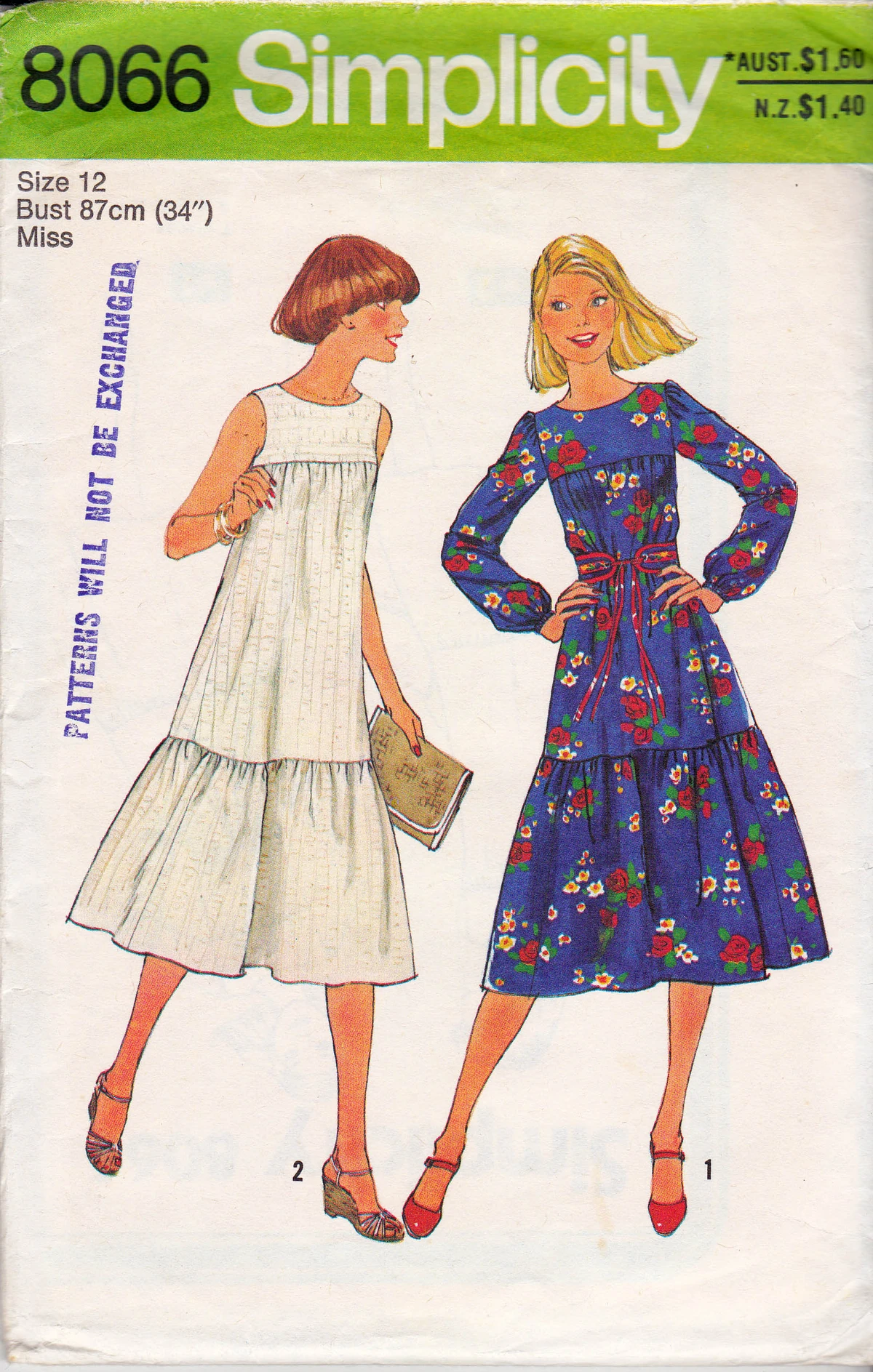 Simplicity 8066 B | Vintage Sewing Patterns | Fandom