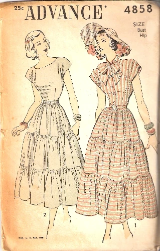Advance 4858 | Vintage Sewing Patterns | Fandom