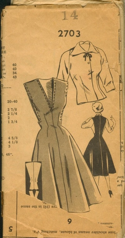 Mail Order 2703 | Vintage Sewing Patterns | Fandom