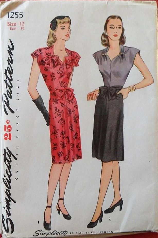 Simplicity 1255 A | Vintage Sewing Patterns | Fandom