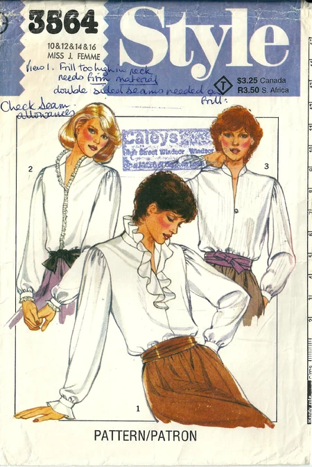 Style 3564 | Vintage Sewing Patterns | Fandom