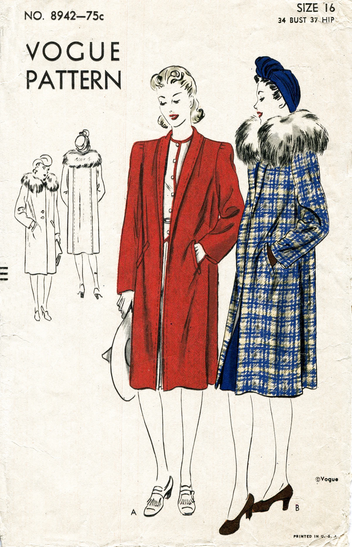 Vogue 8942 C | Vintage Sewing Patterns | Fandom