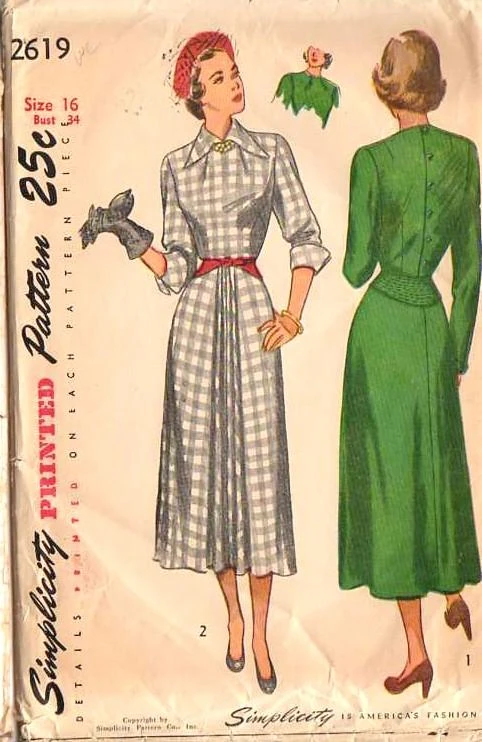 Simplicity 2619 | Vintage Sewing Patterns | Fandom