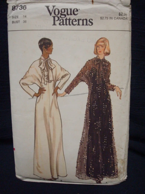 Vogue 8736 A | Vintage Sewing Patterns | Fandom