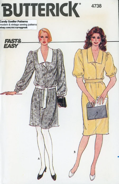 Butterick 4738 A | Vintage Sewing Patterns | Fandom