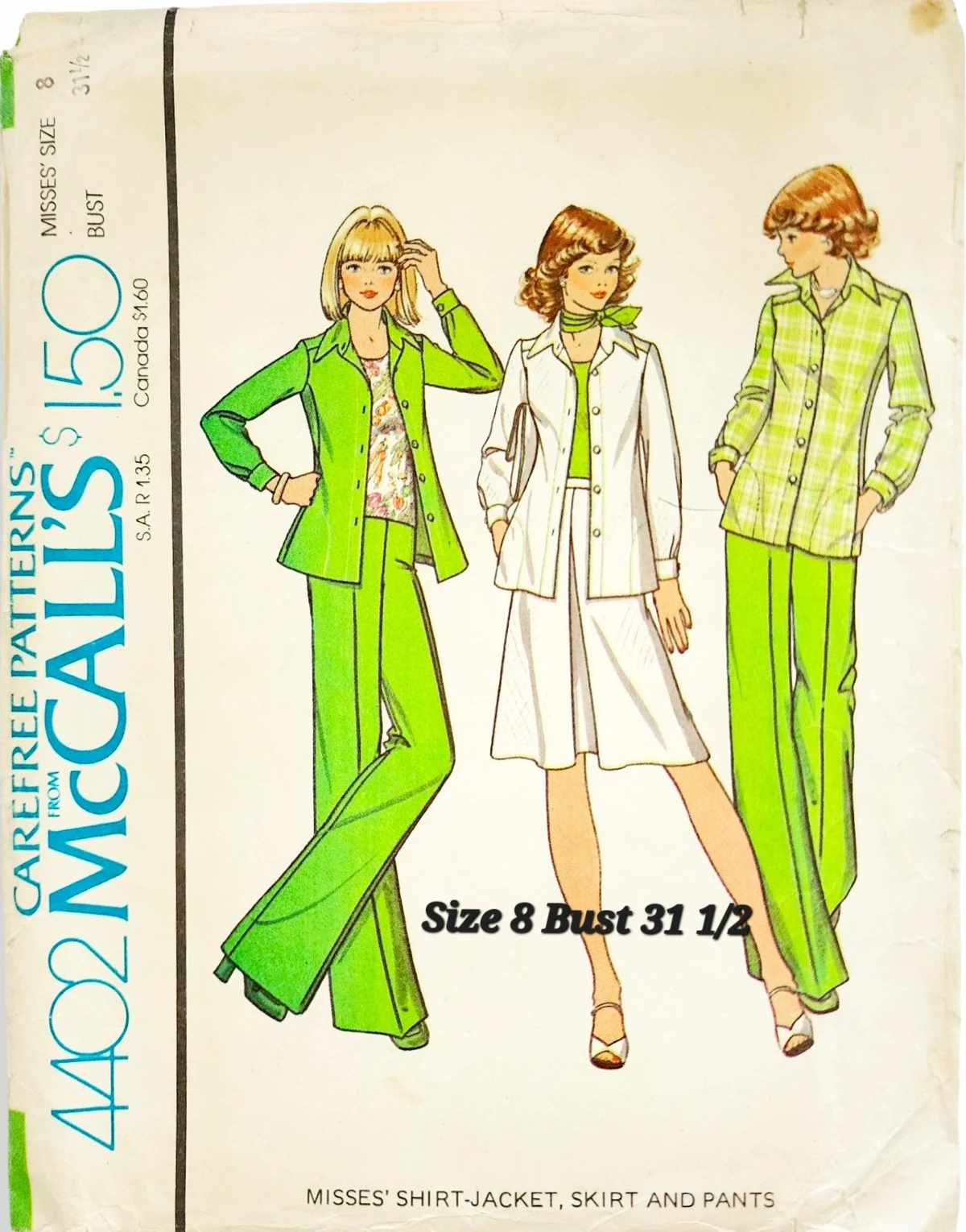 McCall's 4402 A | Vintage Sewing Patterns | Fandom