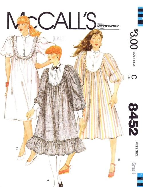 McCall's 8452 | Vintage Sewing Patterns | Fandom