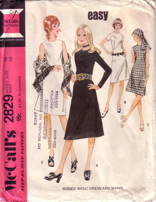 McCall's 2829 | Vintage Sewing Patterns | Fandom