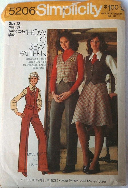Simplicity 5206 A | Vintage Sewing Patterns | Fandom