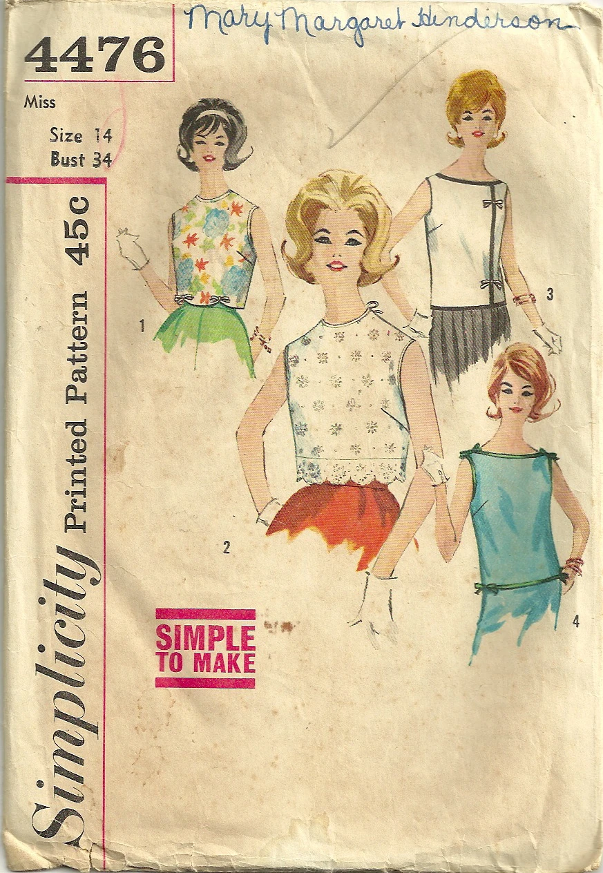 Simplicity 4476 | Vintage Sewing Patterns | Fandom