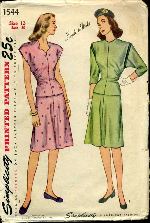 Simplicity 1544 | Vintage Sewing Patterns | Fandom